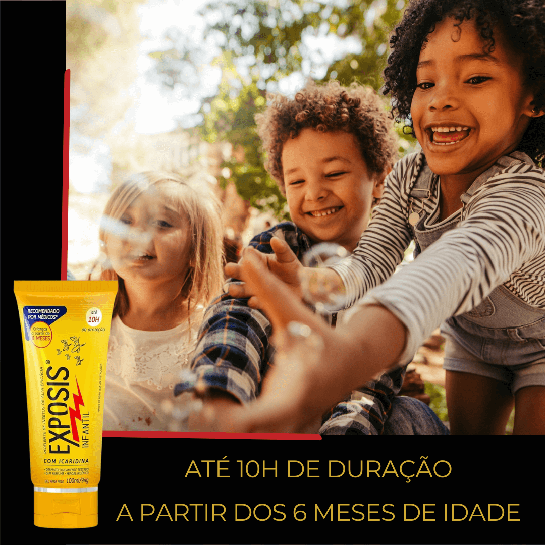 Repelente Exposis Infantil Com Icaridina Gel 100ml