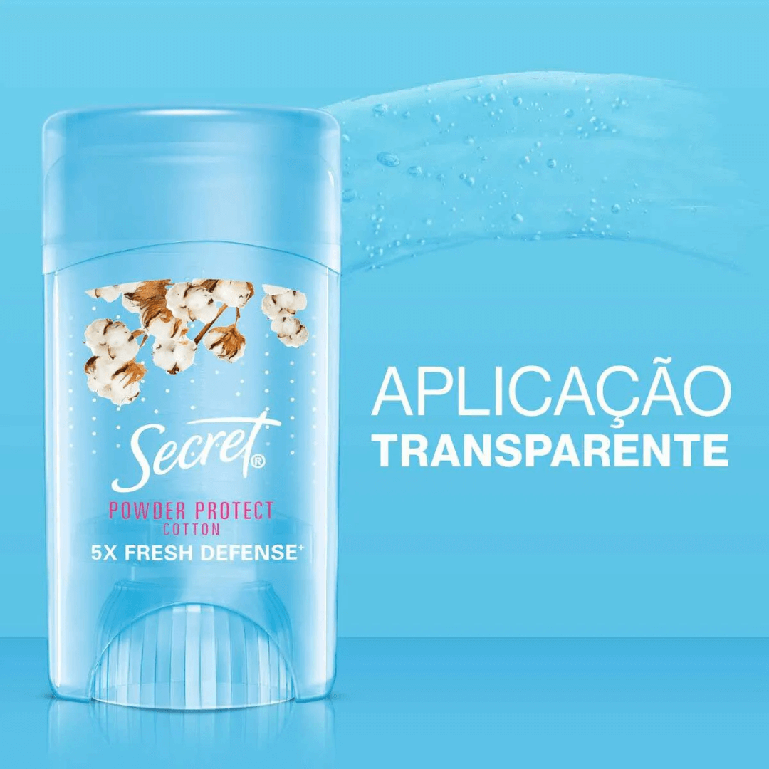 Desodorante Secret Gel Invisible Powder Protect Cotton 45g