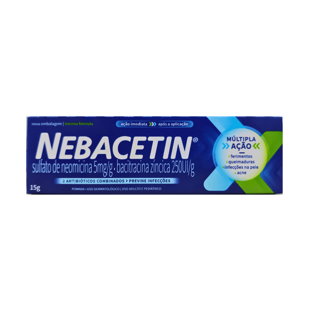 Kit 2 Pomada Nebacetin Multipla Ação 15g
