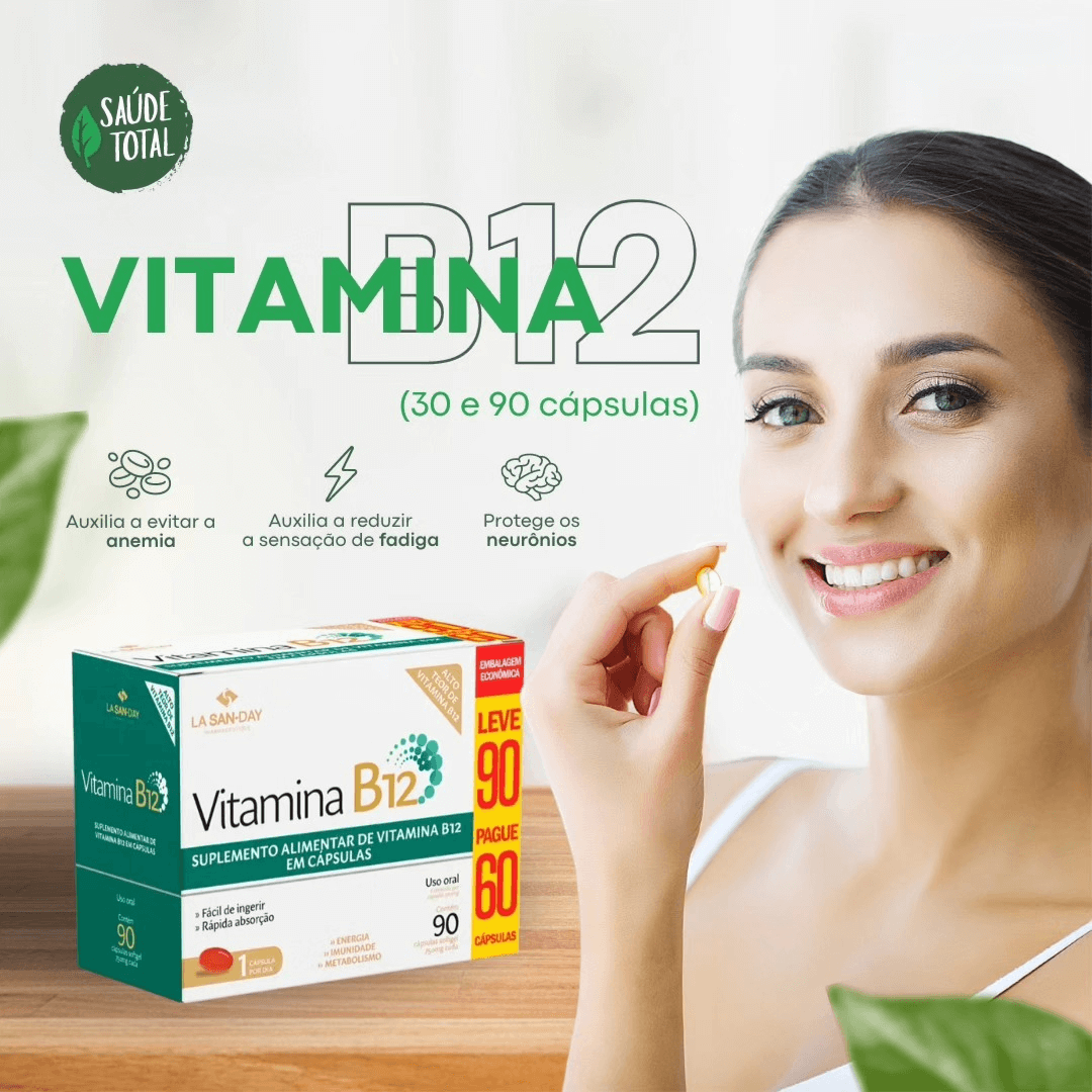 Vitamina B12 La San-Day 90 Cápsulas